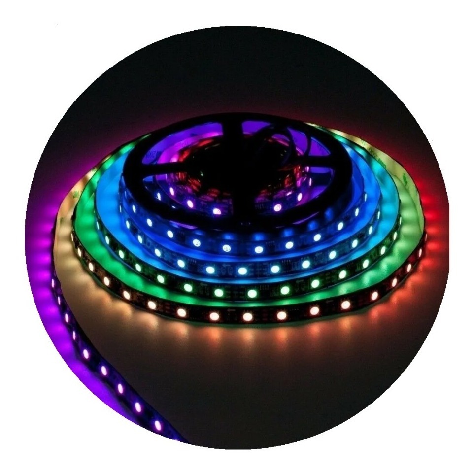 Tira Led Magic Dream Rgb Lista A 220v Con Chip Ws2811 Ip65 | Silverled